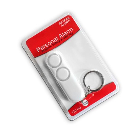 Fashion 120dB Anti-rape Device Dual Speakers Loud Alarm Alert Keychain ...