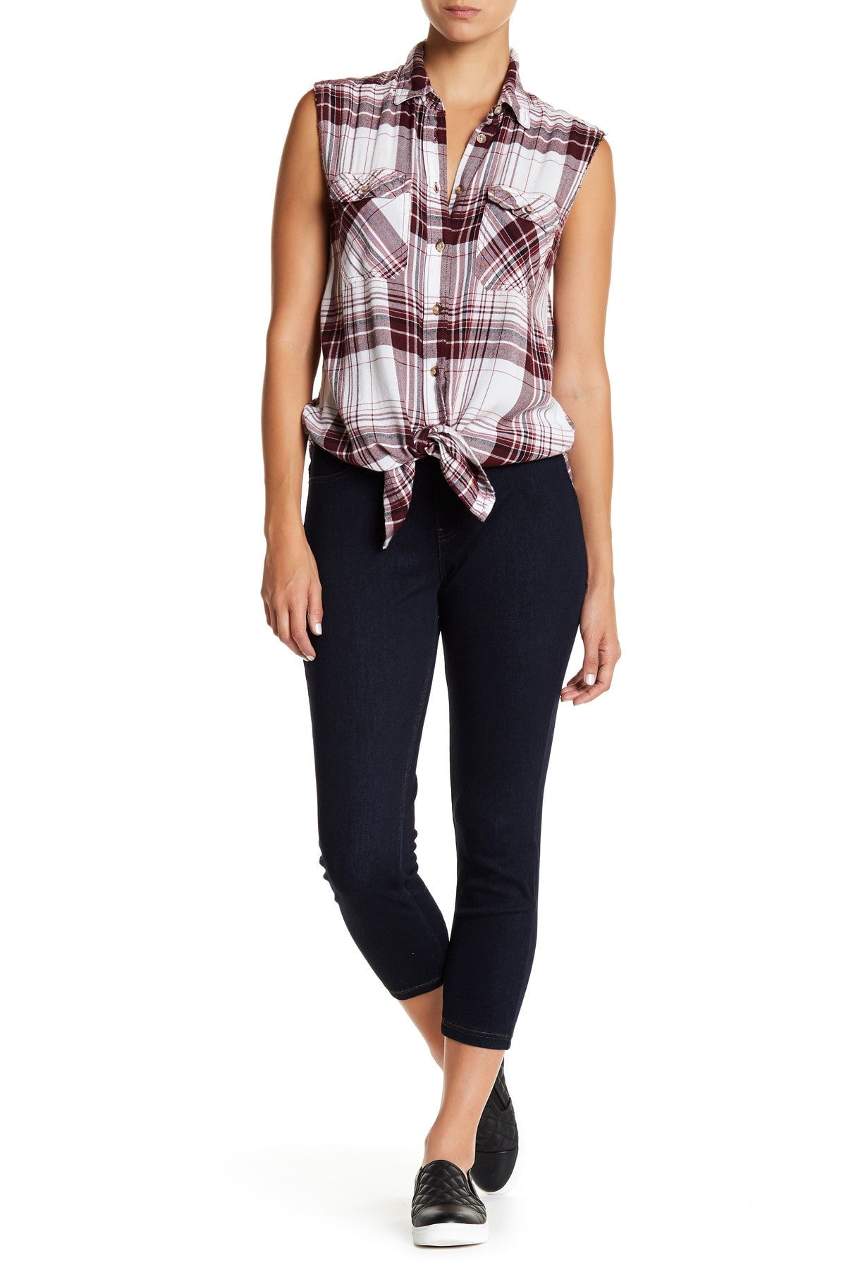 HUE Womens Original Denim Capris Leggings - Walmart.com