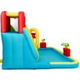 Topbuy Big Kid Pool Jump Bouncy Inflatable Splash Water Park with Slide ...