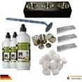 Gel + Ethanol Fire-Places Rafael Premium Granite Light - Walmart.com