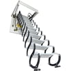 INTBUYING Hidden Telescopic Folding Ladder Black 9.8ft/12Steps Carbon ...