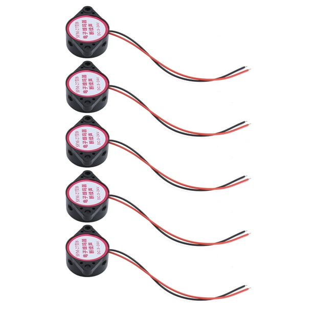 Beep Alarm, Active Buzzer 80dB Piezo DC 3-24V High Sensitivity For ...