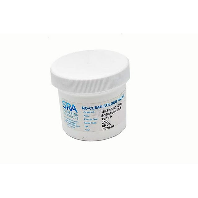 SRA SAC 305 Lead Free Solder Paste T5 - 250 Grams in a Jar - Walmart.com
