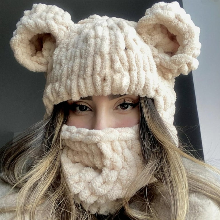 Panda Hat Knitting Pattern ROZYARD Chinese Panda Hat Knitted Ears