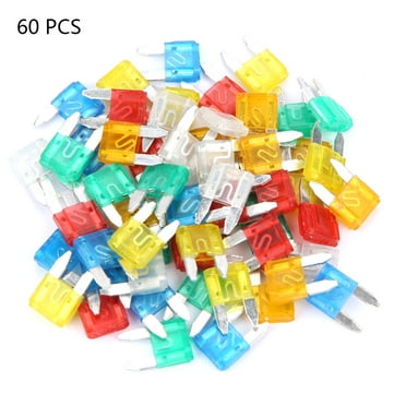 60 Piece Auto Fuse Set Assortment Mini Blade Car Electrical Fuses Kit ...