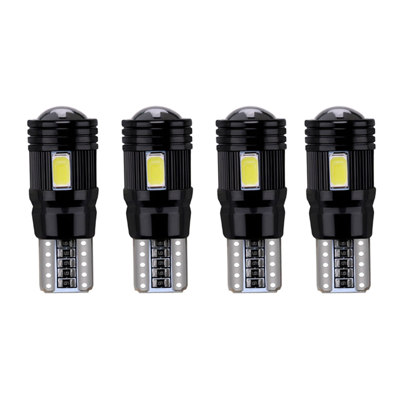 Lámparas LED T10 para auto, 6 chips SMD 5730 en aluminio negro, luz ...
