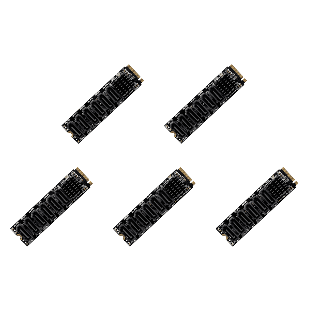 M2 M-EKY PCIE3.0 a SATA6G Tarjeta expansión PCIE Riser para soporte ...