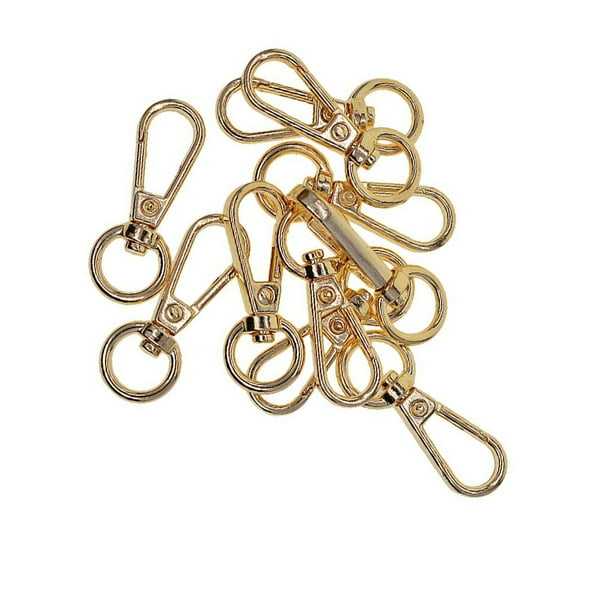 10 Pieces Swivel Snap Lobster Clasp Clips Keychain Key Making Findings ...