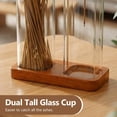 2-in-1 Incense Holder for Sticks with Tall Glass Jars, Incense Burner ...
