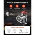 VEVOR Manual Meat Grinder, 304 Stainless Steel Hand Meat Grinder with ...