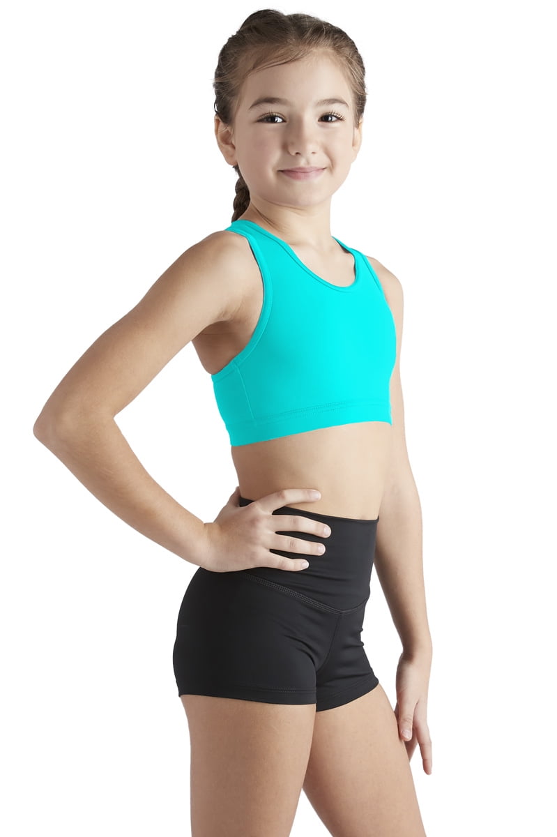 Liakada Girls Stylish & Supportive Basic Sports Bra with Integrated Bra ...