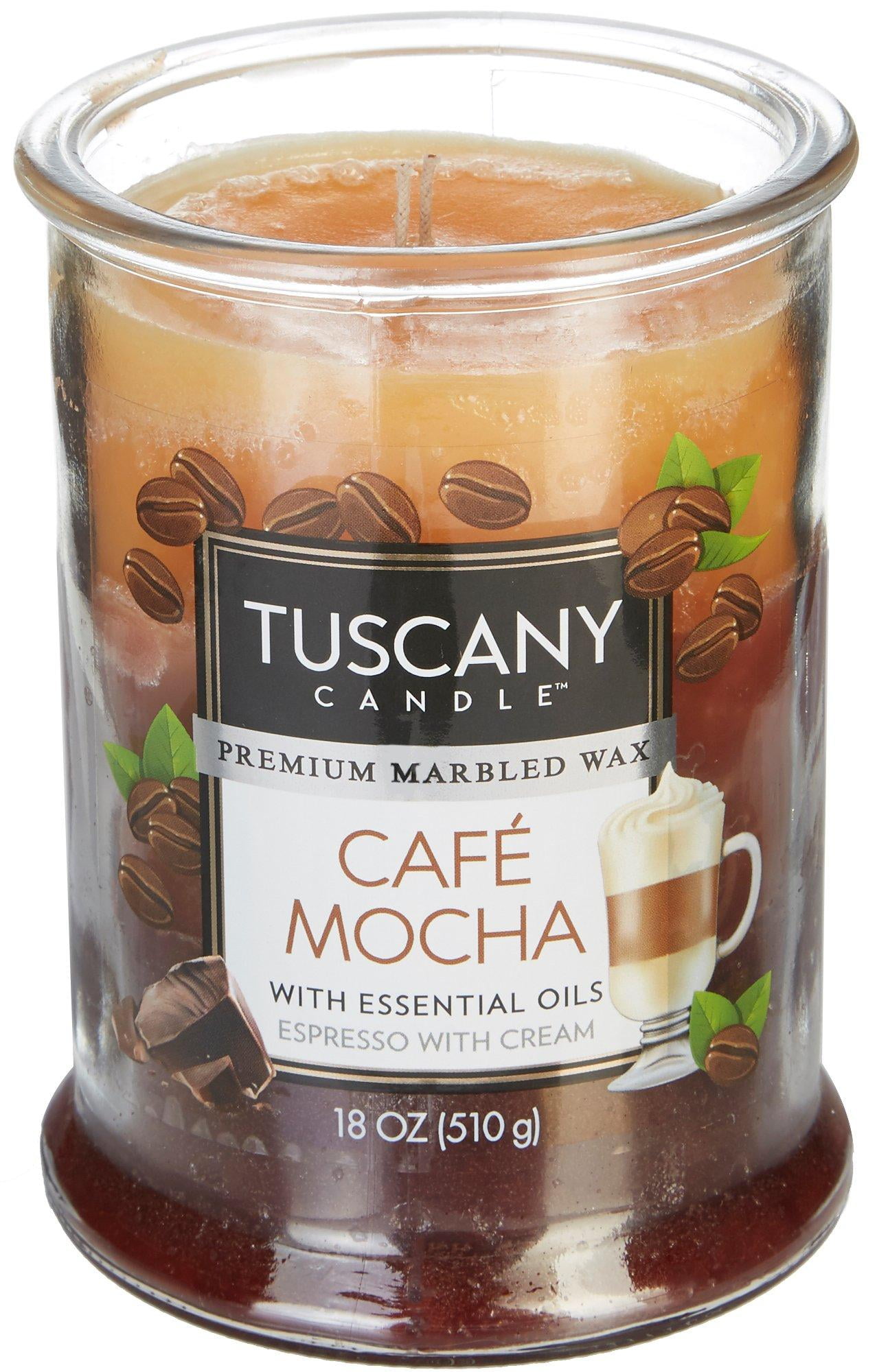 Tuscany 18 oz. Cafe Mocha Jar Candle One Size - Walmart.com