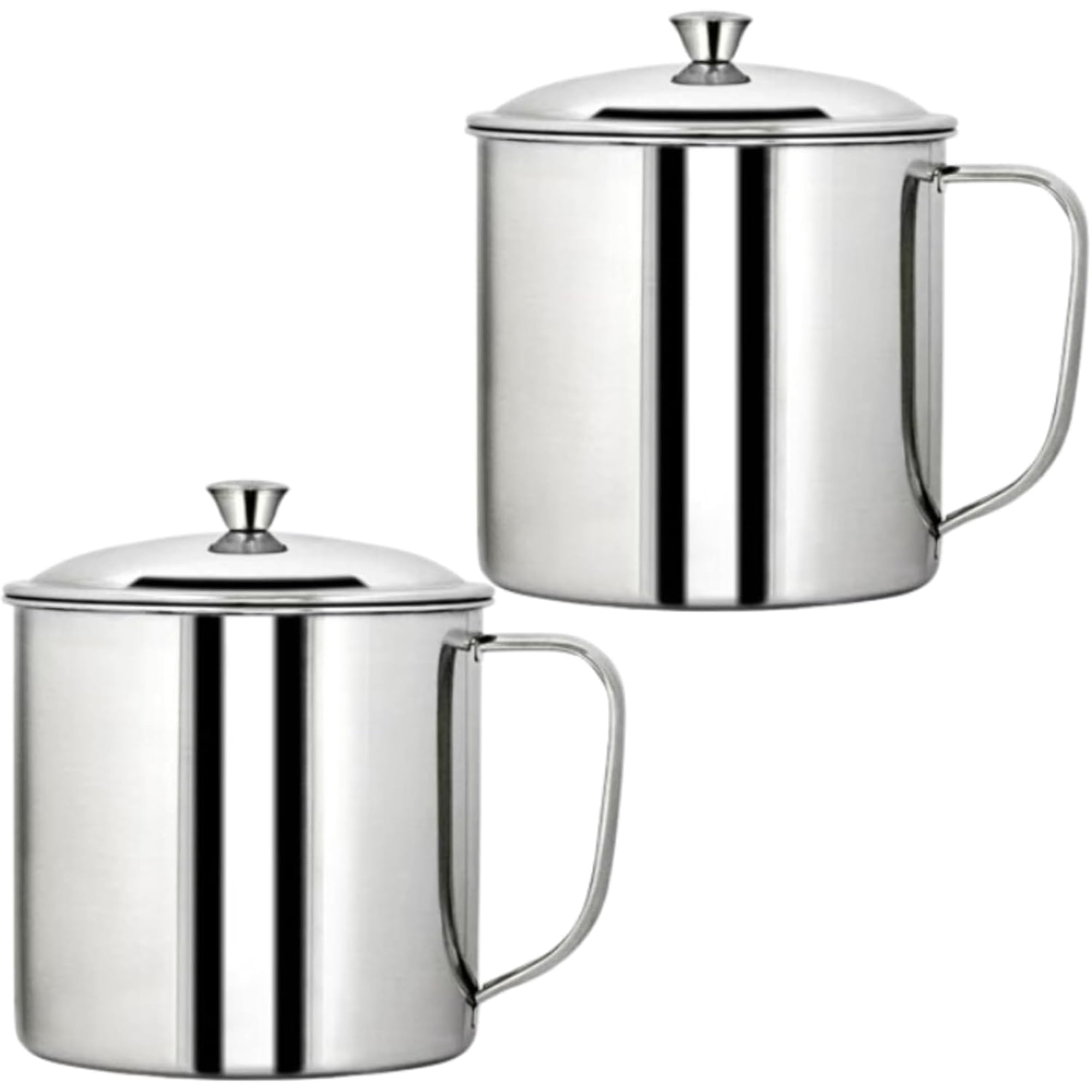 Click here for Zorvita 2pcs Stainless Steel Cup With Lid And Hand... prices