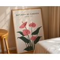 Affixzi Botanical Anthurium Flower Print, Modern Floral Art for ...