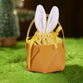 Easter Bunny Ears Detachable Leather Party Favor Bag with Velvet Lining ...