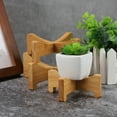 Wooden Bench Riser For Indoor Plants,Natural Acacia Planting Base ...