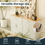 Walsunny Sideboards Buffets Table 28.3" with Drawer Storage Cabinet ...