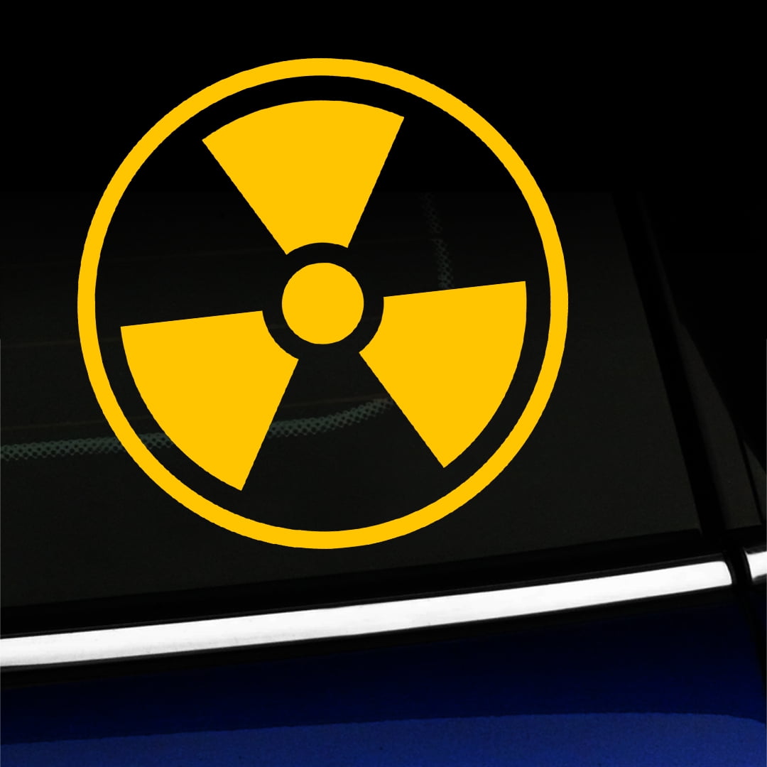 Nuclear Symbol - Vinyl Decal - Choose Color - [YELLOW] - Walmart.com