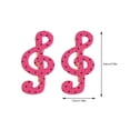 2PCS Fun Stripe Star Note Hairpins Lightweight Hair Clamp Barrettes ...