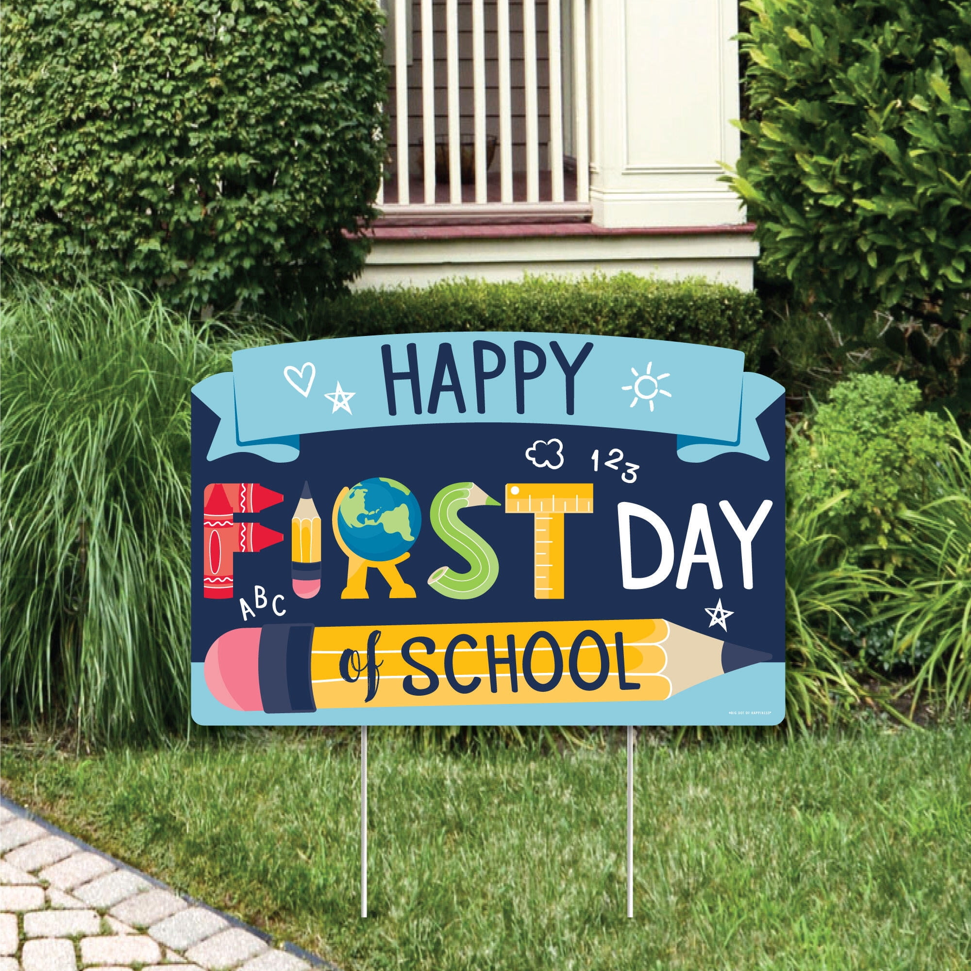 Big Dot of Happiness First Day of School - Back To School Classroom ...