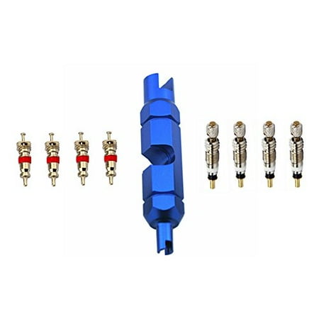 Valve Core Remover Tool Kit Bike and Car Valve Core Repair Tool with No ...