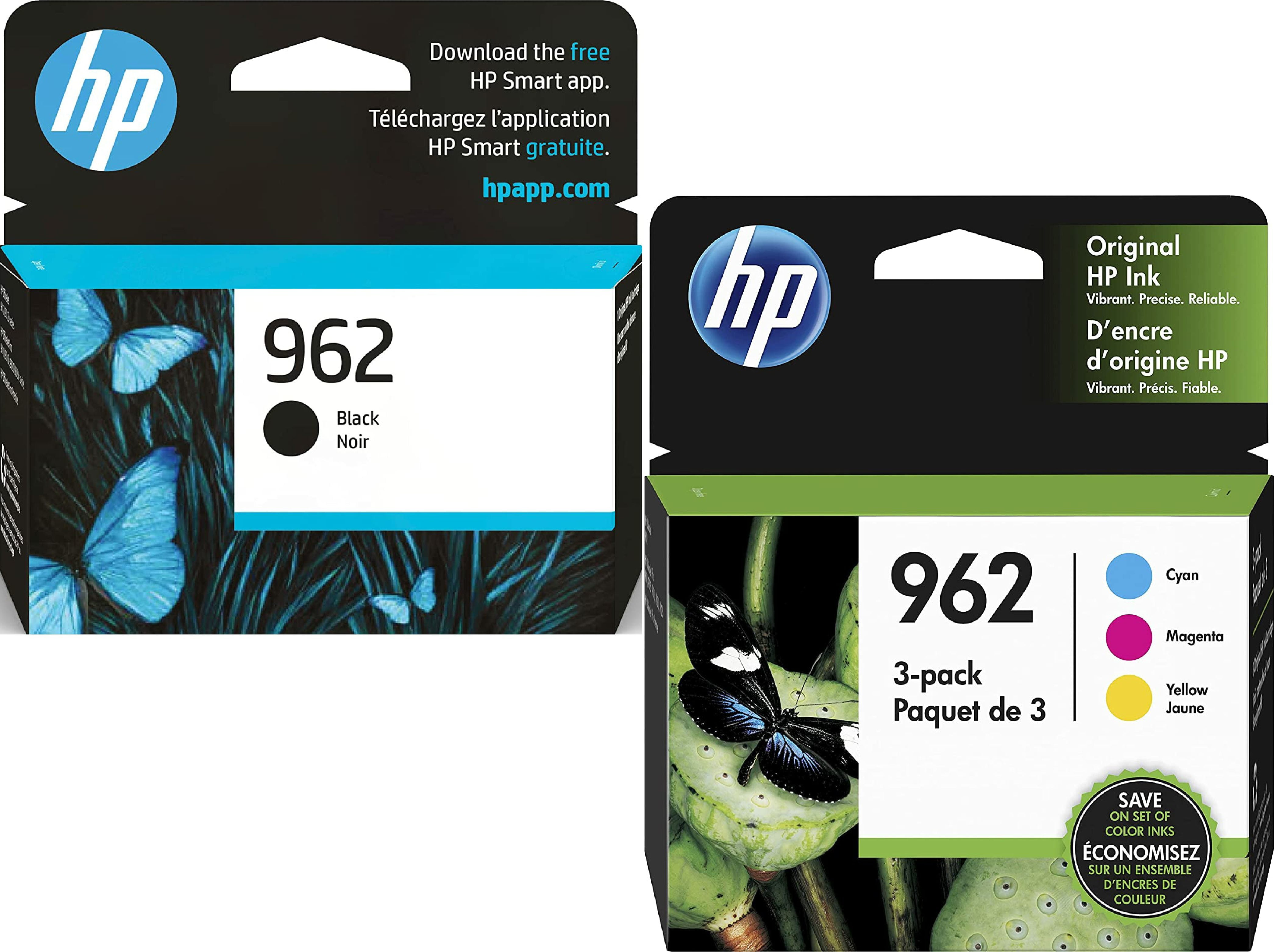 HP Original 962 Standard Black and Standard Cyan, Magenta, Yellow Color ...