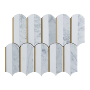 MSI Angora Framework 12 in. x 12 in. x 10mm Polished Marble Mesh ...