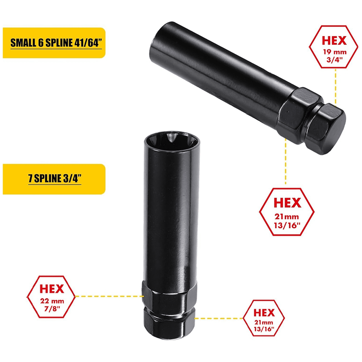 7 spline lug nut key store