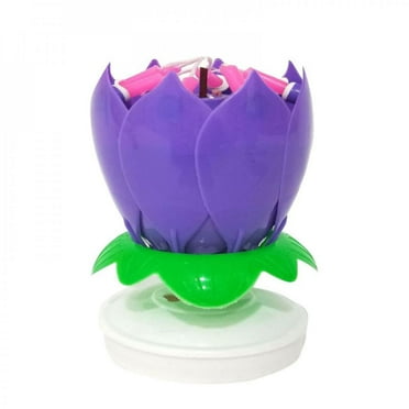 Awesome Blossom - Incredible Musical Lotus Flower Birthday Candle that ...