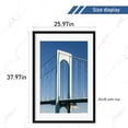 24x36 Poster Frame Set of 4 Black with Mat for 20x30 Photos or Without ...