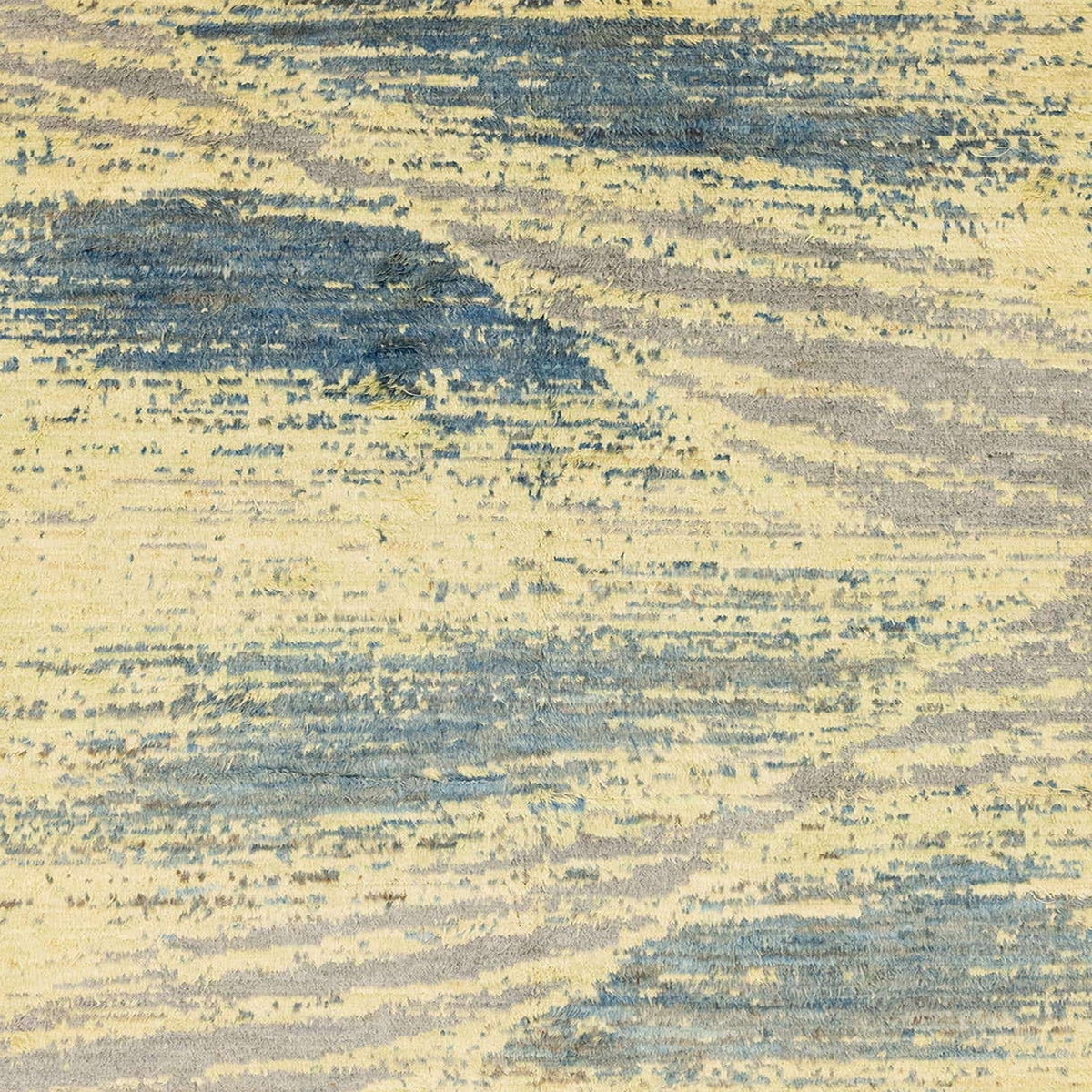 Ahgly Company Indoor Square Abstract Brown Gold Abstract Area Rugs, 6 ...