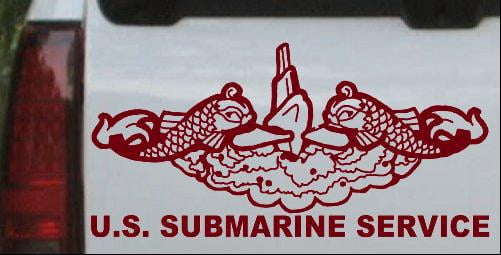 U.S. SUBMARINE SERVICE Car or Truck Window Decal Sticker - Walmart.com