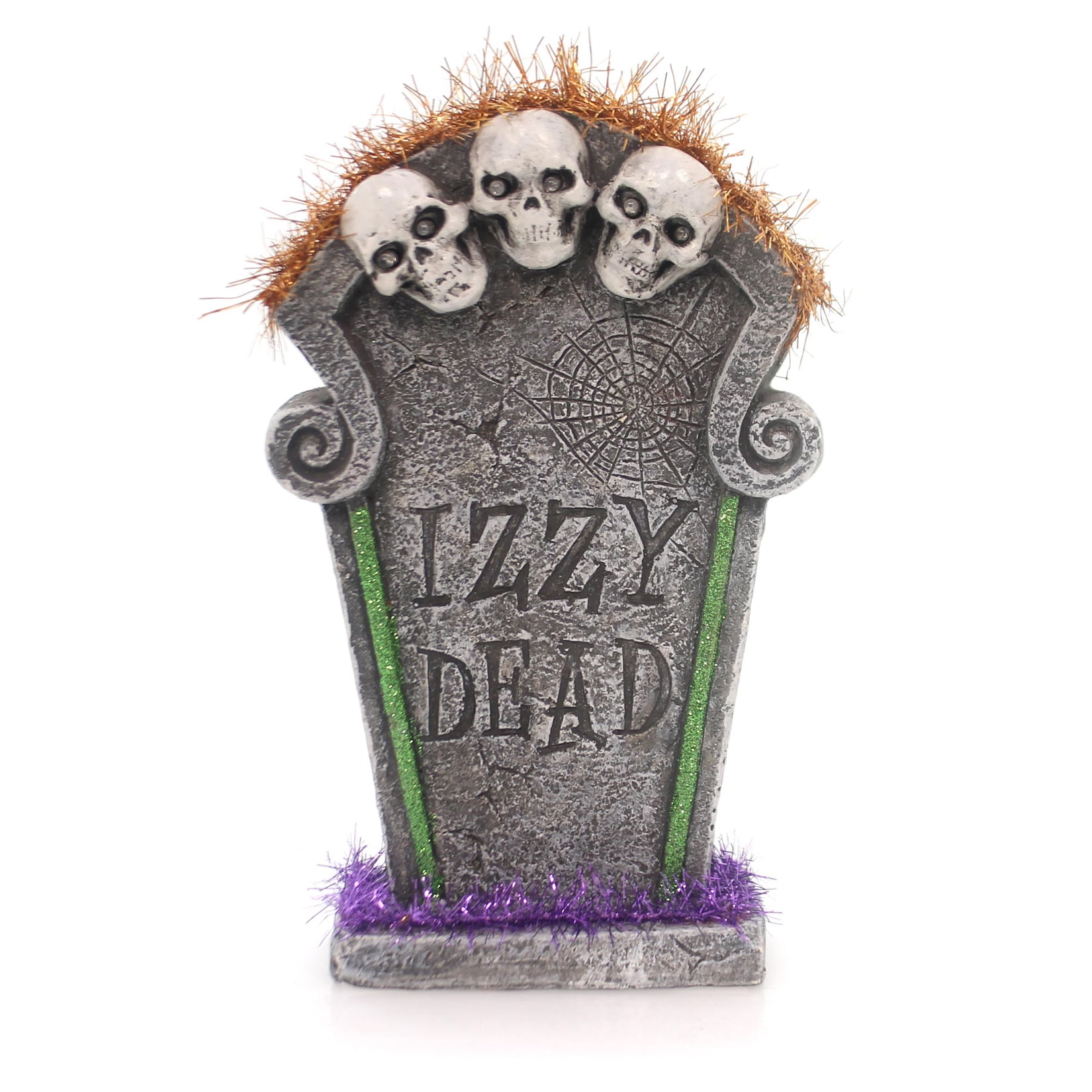 Halloween GRAVE STONE Polyresin Skull Tombstone Death 4052638 Izzy Dead ...