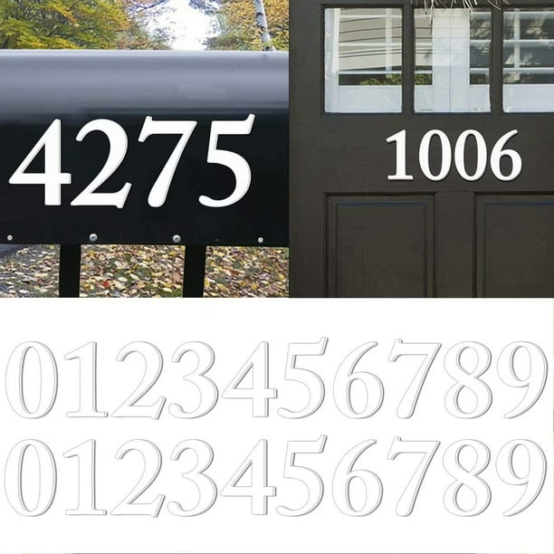 20 Pack House Address Numbers 4" Mailbox Numbers Personalized Address ...