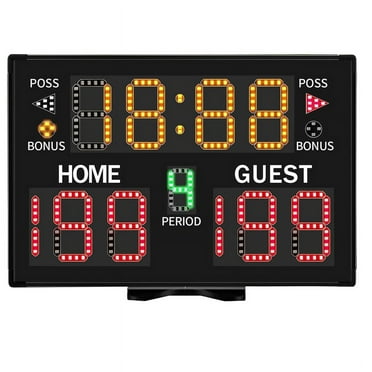 Portable Electronic Scoreboard with LED Display and Remote Control for ...