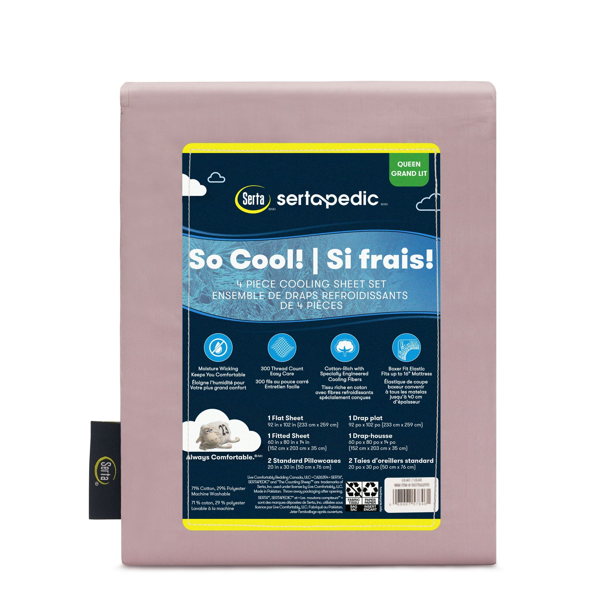 Click here for Sertapedic So Cool! 4pc Cooling Sheet Set prices