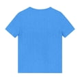 Einccm Kids Solid Color Waffle Texture Short Sleeve T-Shirt, Loose Fit ...