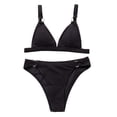 Bikini Sets for Women Tummy Control Tie Side Thong Bikini Swimsuits 2 ...