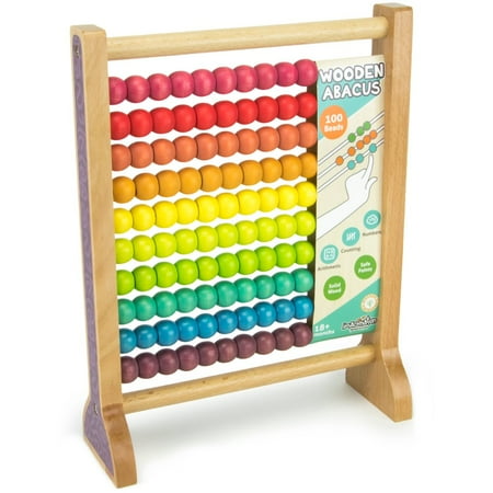 Wooden Abacus Classic Counting Tool, Counting Frame Educational Toy ...
