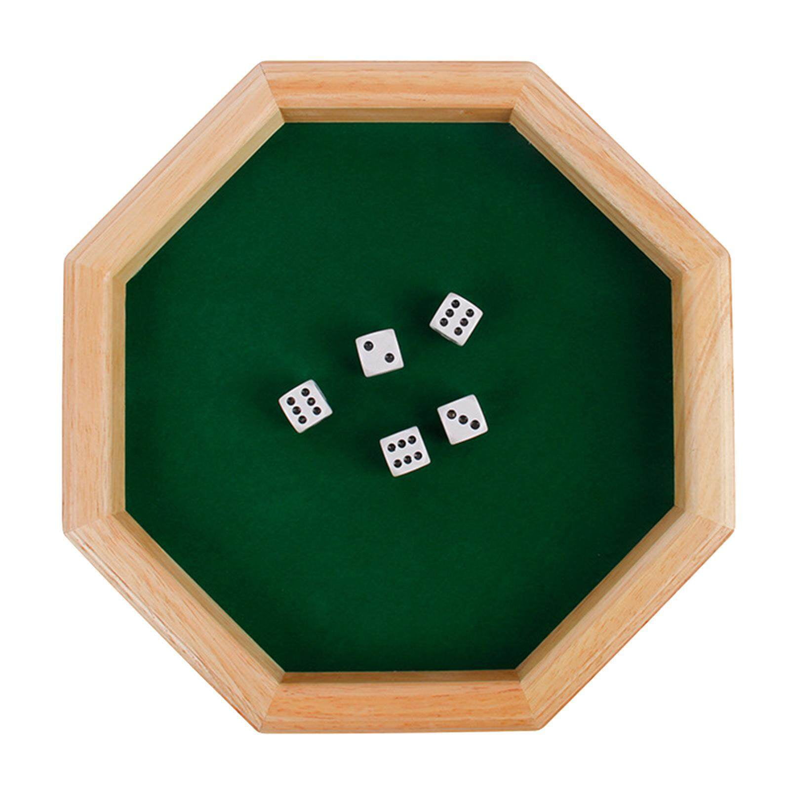 Click here for Pitrice Wooden Octagonal Dice Tray Wooden Dice Tra... prices