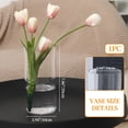 Acrylic Cylinder Vase Clear 3.94" x 7.86" Tall Non Breakable - Walmart.com