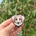 Aussie Shepherd Dog Badge Reel ID holder: Gift for Australian Lovers ...