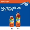 Snapple Peach Tea, Natural, Gluten-Free, 8 fl oz, 8 Mini Bottles, Black ...