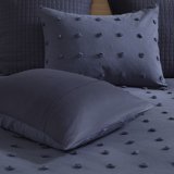 Home Essence Apartment Cotton Jacquard Indigo Blue 7-Piece Comforter ...