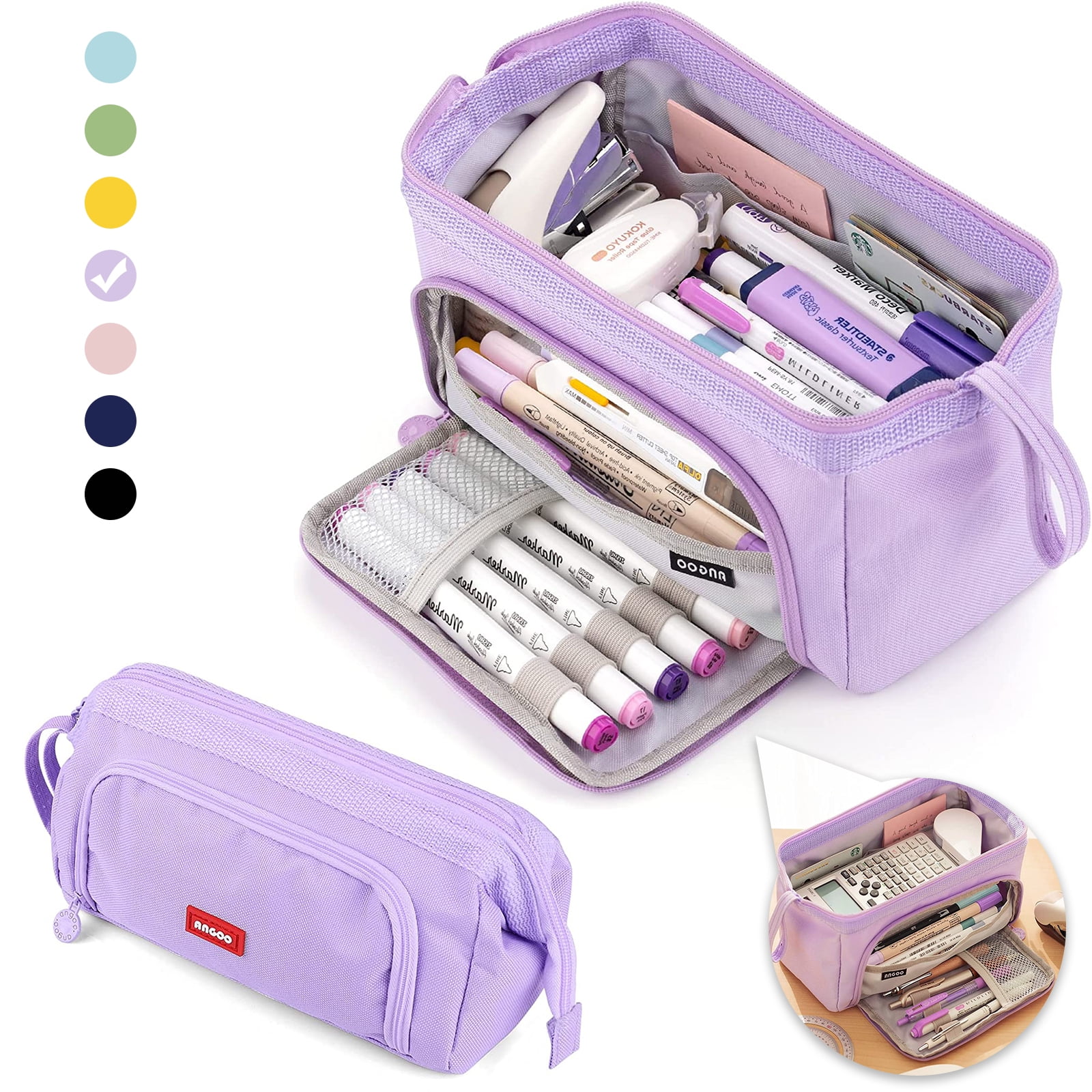 Big Capacity Pencil Case Pouch Pen Case Large Storage Stationery Bag ...