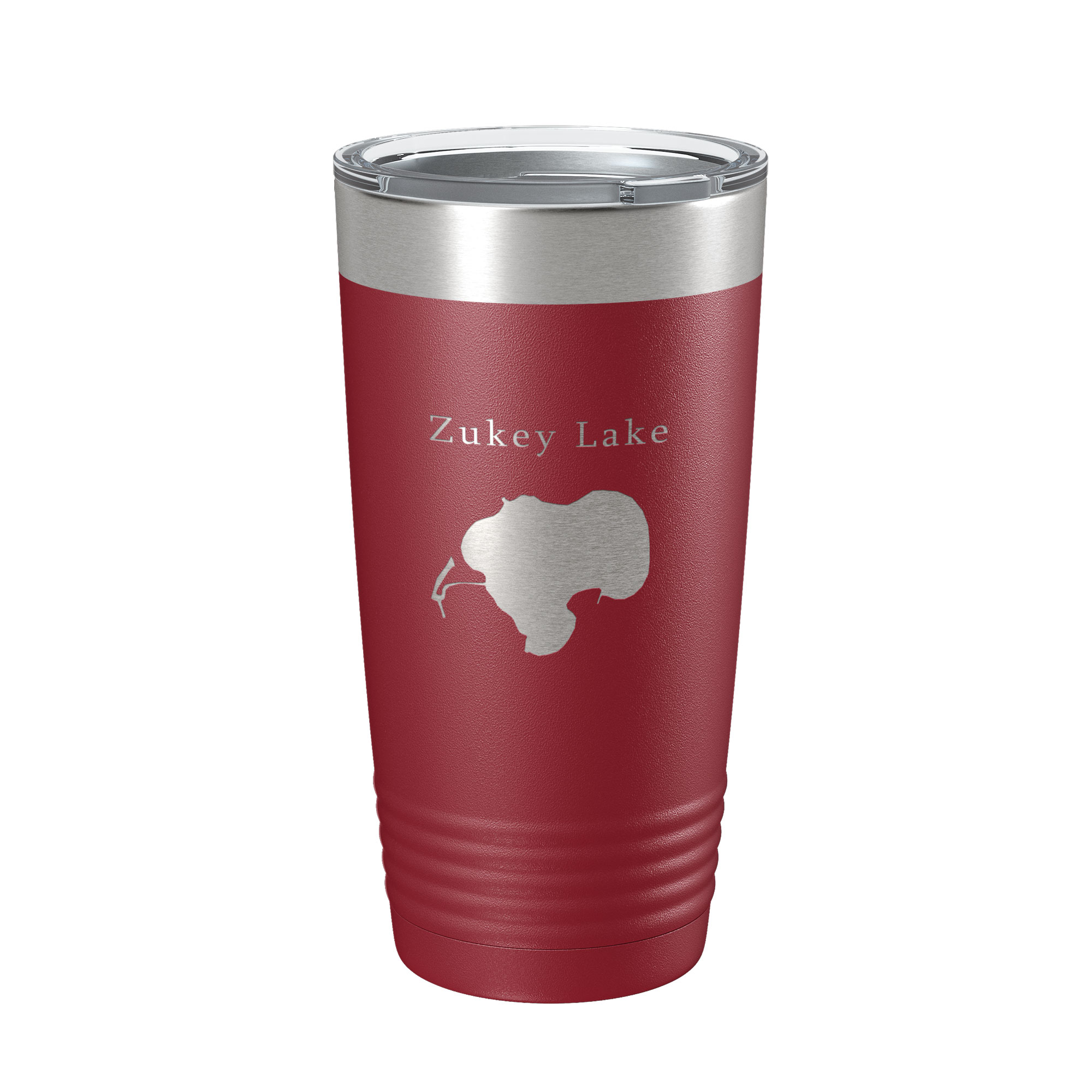 Zukey Lake Map Tumbler Travel Mug Insulated Laser Engraved Coffee Cup ...