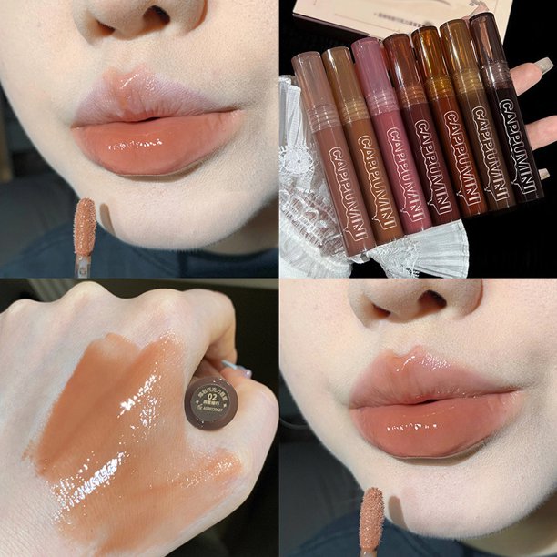 Cappuvini Lava Chocolate Lip Gloss Moisturizing Moisturizing Doodle Lip