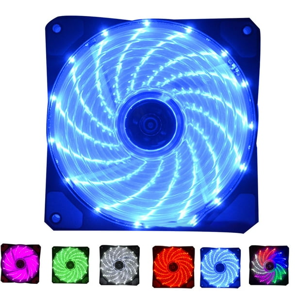 120mm LED Ultra Silent Computer PC Silent FanComputer PC Case Fan 15 ...