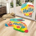 2026 Easter Bunny Shaped Welcome Mat Easter Absorbent And Durable Mat ...
