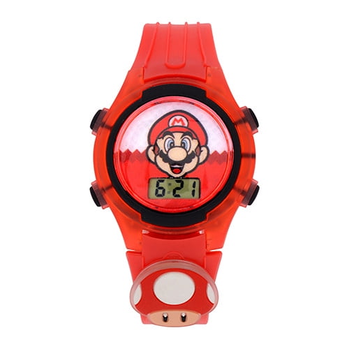Super Mario Kids LCD with Multi Flashing Case and Icon Watch – Walmart ...